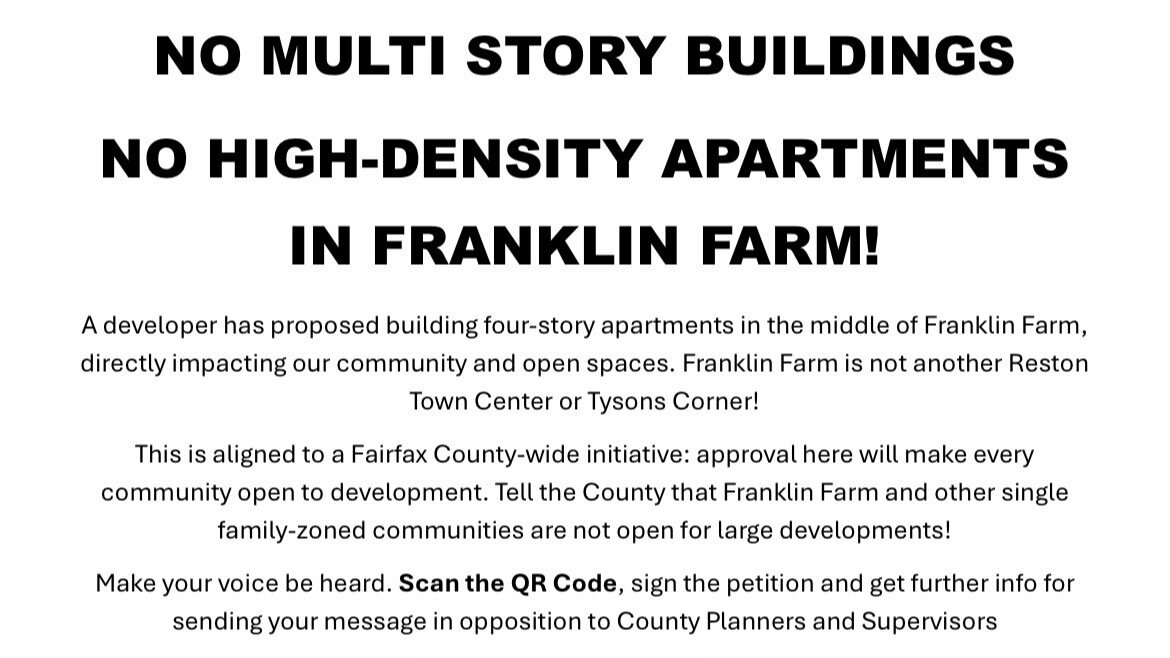 Petition · Preserve Franklin Farm - No Apartments in Our Planned ...