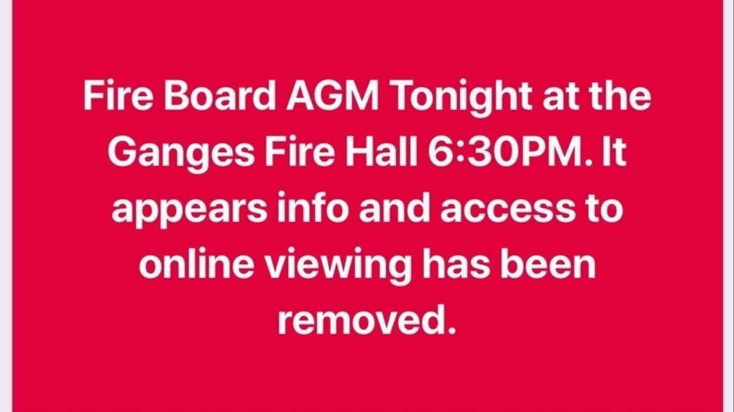 Petition update · Fellow Petitions AGM Tonight at the Ganges Fire Hall · Change.org · Change.org
