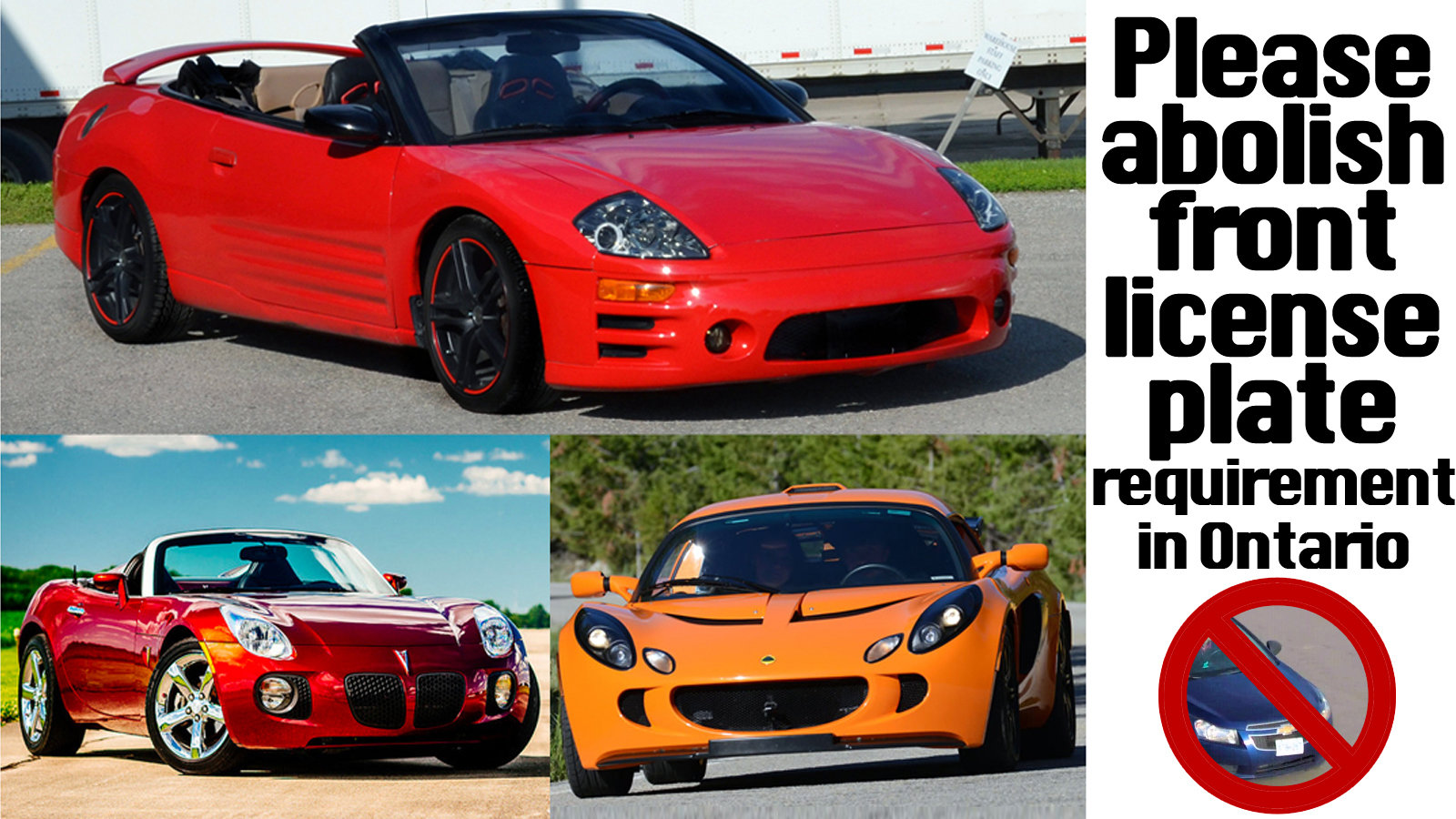 Petition · Abolition of Ontario's front License plate requirement ...