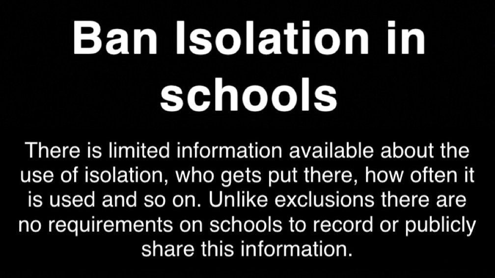 Petition · Ban isolation in Schools - United Kingdom · Change.org