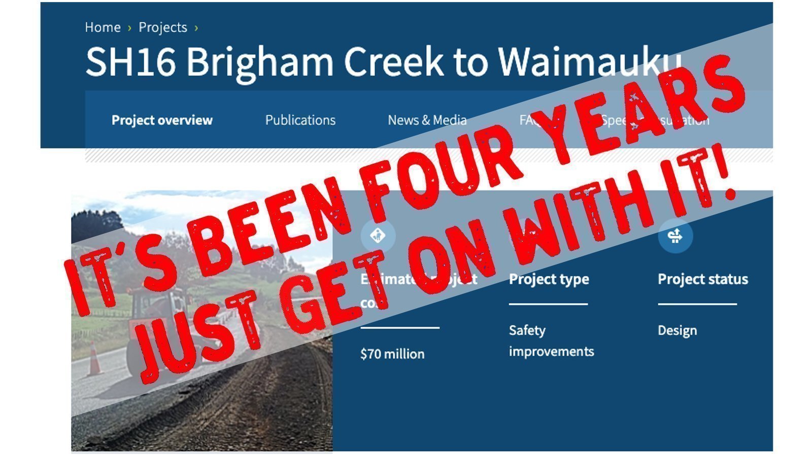 Petition · Start the SH16 Brigham Creek to Waimauku Project Now! - New ...