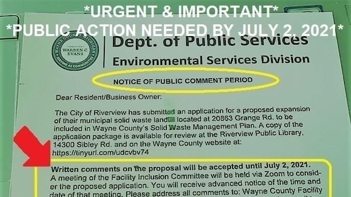 Petition · Stop the expansion of the riverview landfill - United States ...
