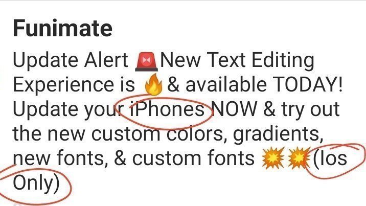 Petition · Same Funimate updateds for iOs and Android - Italy · Change.org