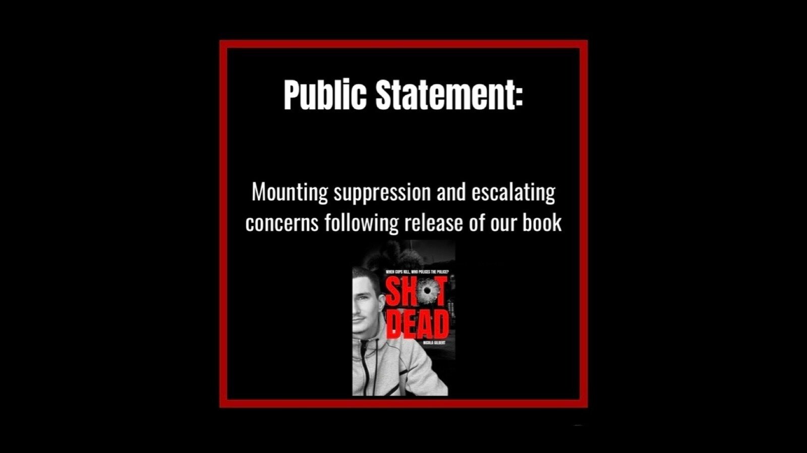 Petition update · Public Statement: Mounting Suppression and Escalating ...