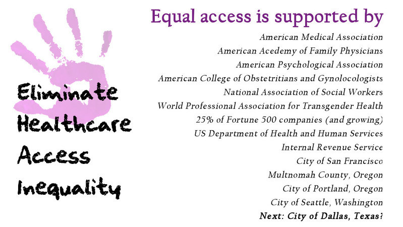 Petition · Provide Equal Access to Health Coverage for City of Dallas ...
