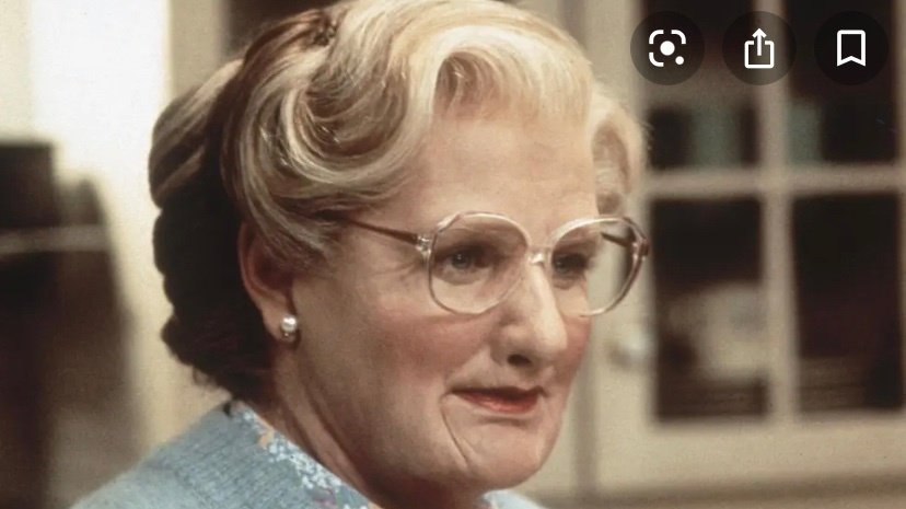 Robin Williams Mrs Doubtfire Middle Finger