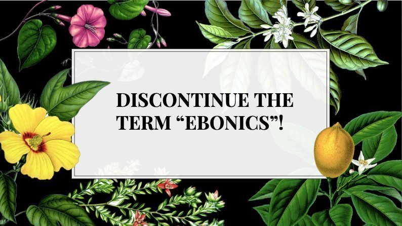 Petition · Replace Term and Definition of "Ebonics" in the Dictionary ...