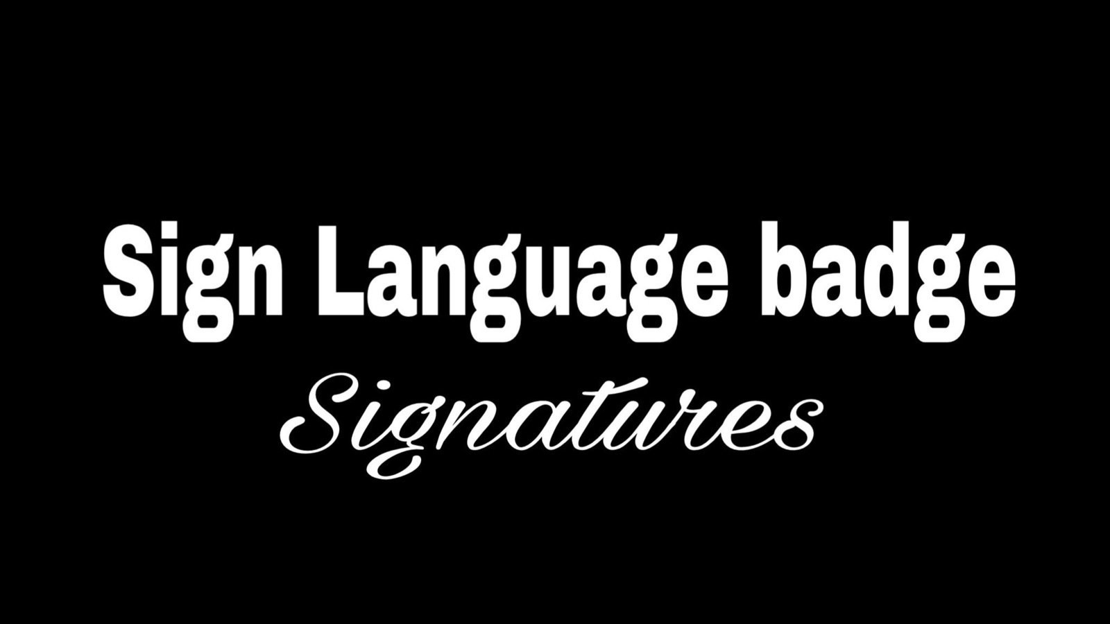 Petition · Sign language badge - Sweden · Change.org
