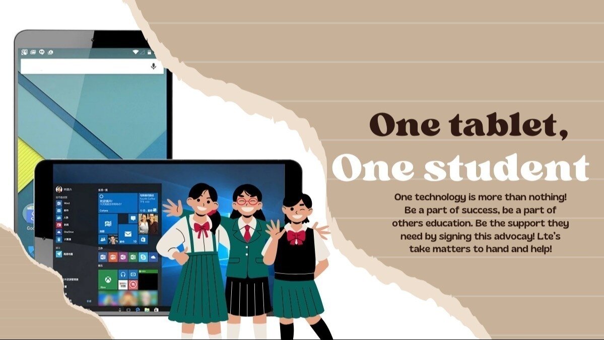 Petition · Implement a "One Tablet, One Student" Program in Batac ...