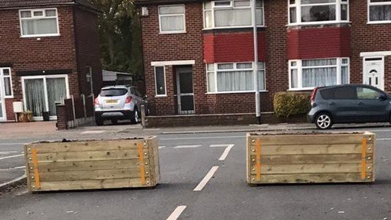Petition · Objection to Trafford Council’s LTN (Wooden planters ...