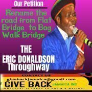 Petition · " Honor Reggae Icon Eric Donaldson: Rename Bog Walk Road as ...
