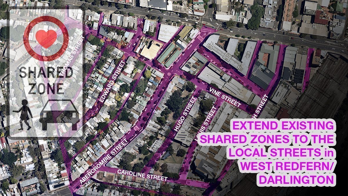 Petition · Extend shared traffic zones in west Redfern/Darlington ...