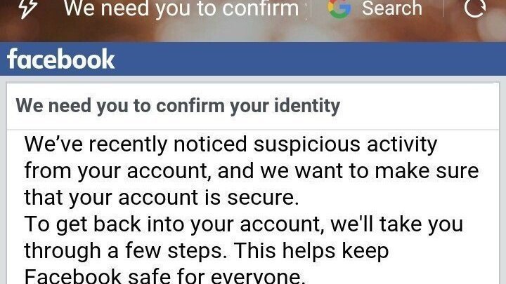 Petition · Stop Detects Suspicious Activity For New Facebook Accounts ...