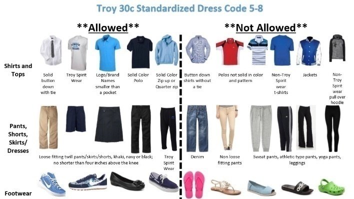 Petition · Change Troy Middle Schools dress code back to K-4 - United ...