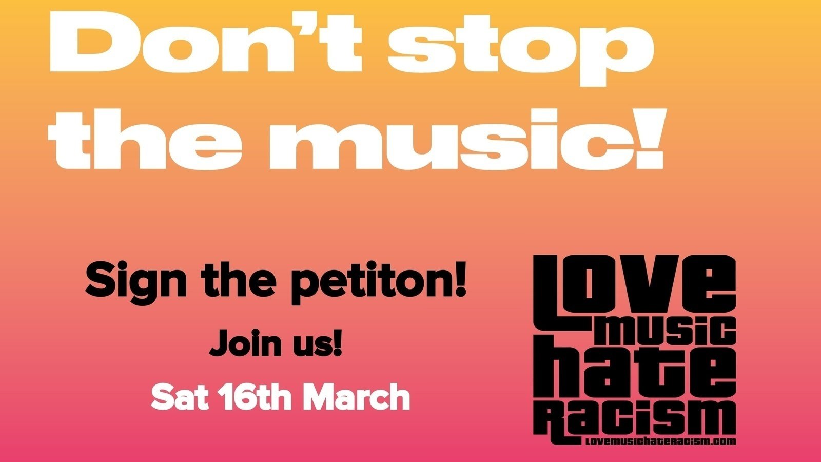 Petition · Don't stop the music at UN Anti-Racism Day march! - United ...