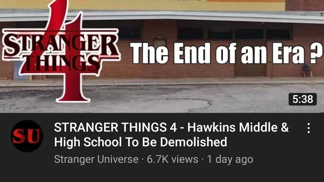 Petition · Stop the demolishing of Stranger Things Hawkins high/middle ...