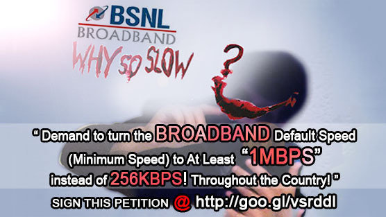 Petition · Demand to turn the BROADBAND Default Speed (Minimum Speed ...