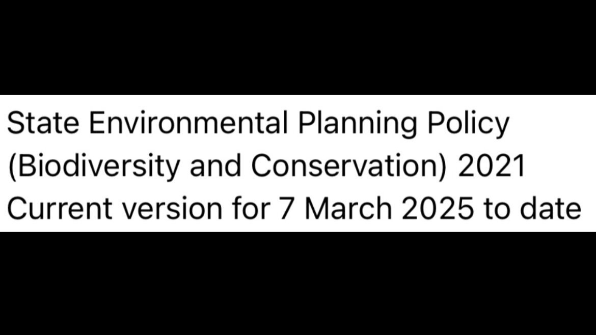 Petition update · State Environmental Planning Policy (Biodiversity and ...