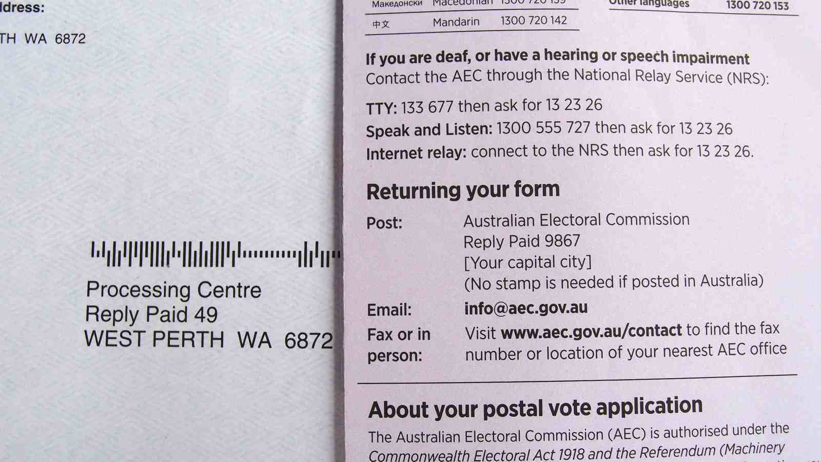 Petition · End party political "postal voting application form ...