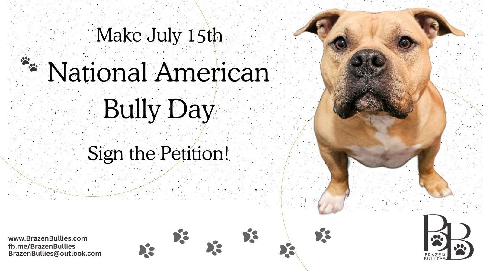 Petition · Declare July 15th as National American Bully Day – Celebrate ...