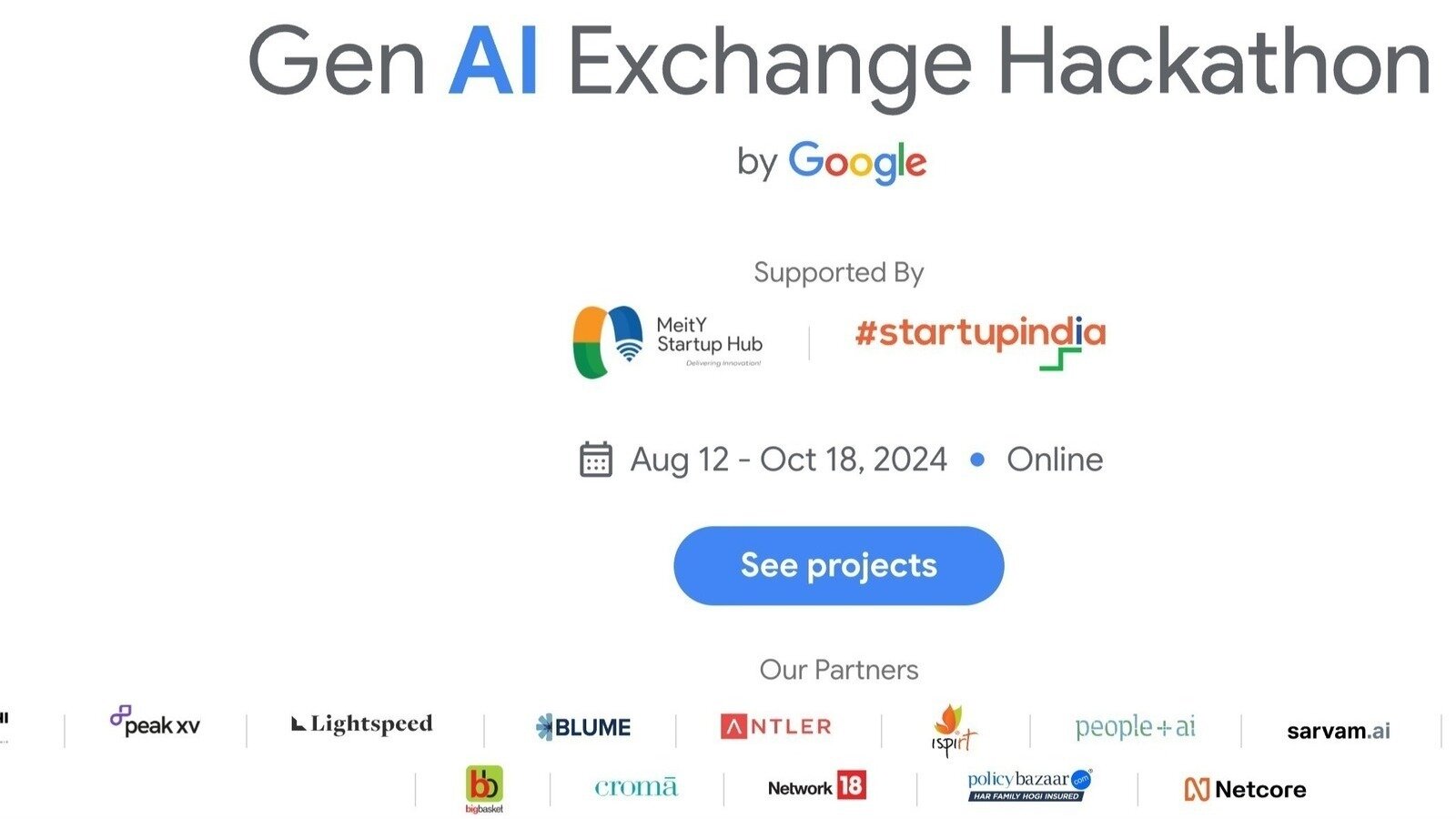 Petition · Demand Transparency in GenAI Exchange Hackathon 2024 Results ...