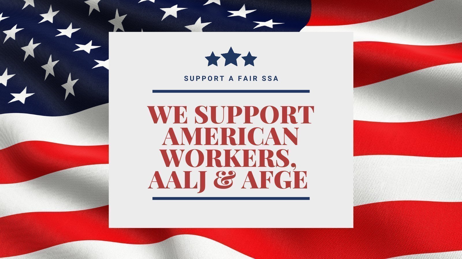 Petition · We support American Workers, the AALJ and the AFGE - United ...