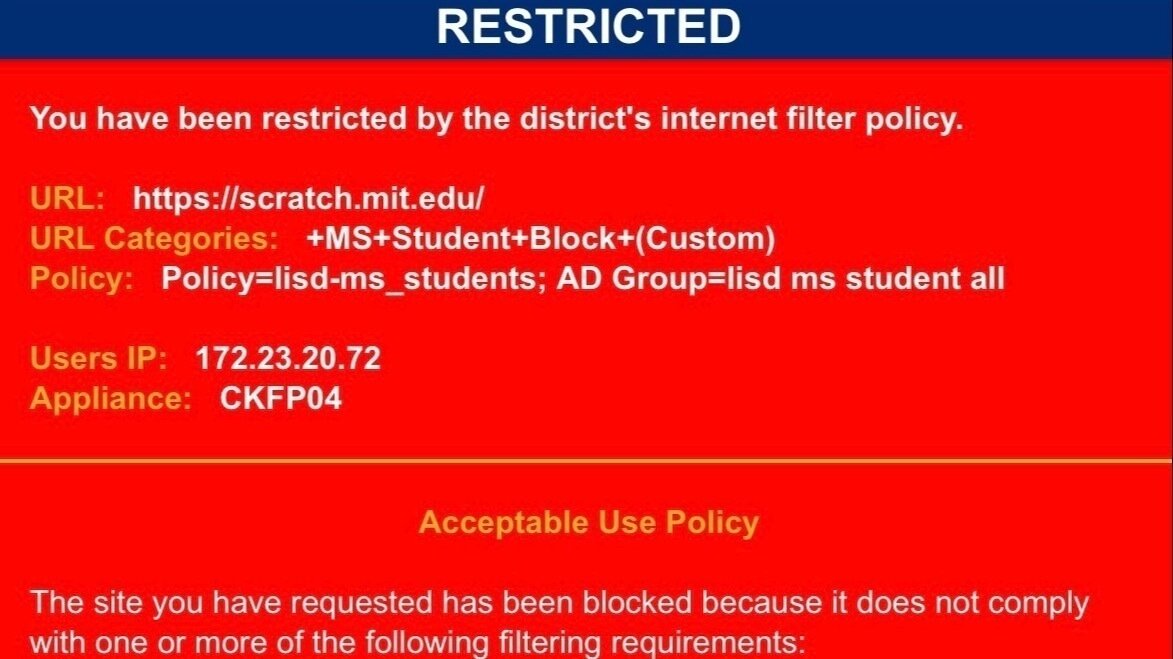 Petition · UNBAN SCRATCH . MIT/EDU AT MCKAMY MIDDLE SCHOOL - Flower ...