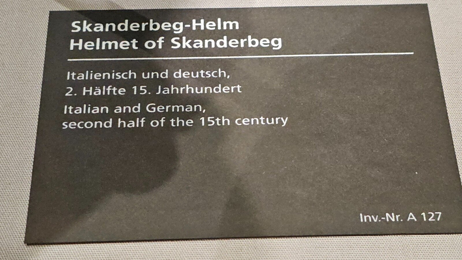 Petition · Correct the description of Skanderbeg in the Vienna museum ...