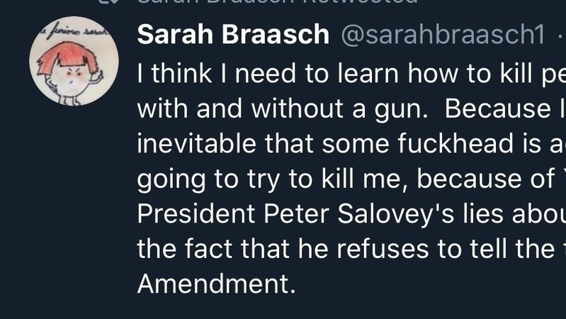 Petition · Expel Sarah Braasch From Yale University. · Change.org