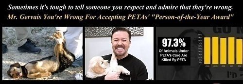 Petition · Mr Gervais Return PETA "Person of the Year" award - United ...