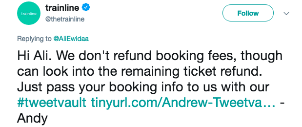 Petition · Demand that the Trainline refund Booking Fees on cancelled ...