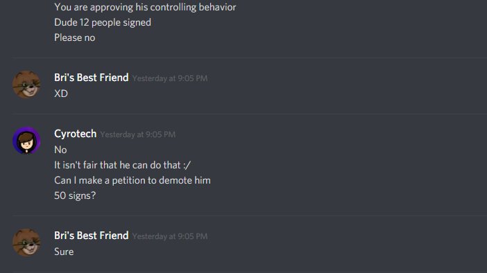 Petition · Demote Memez On Sweet's Discord Server - United States ...