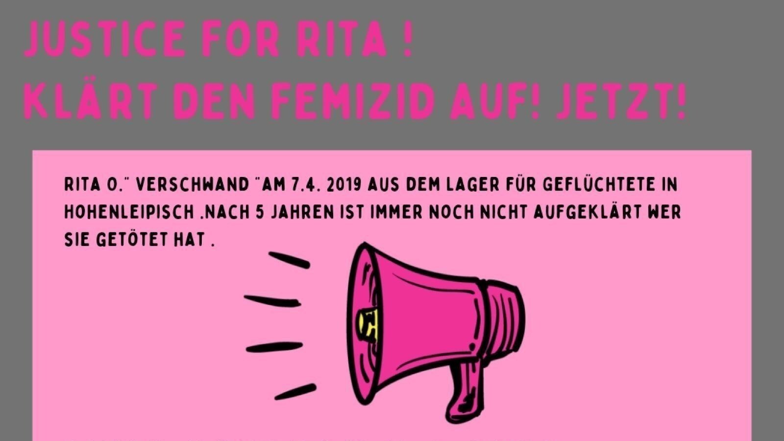 Petition · Justice for Rita! Die Generalstaatsanwaltschaft des Landes ...