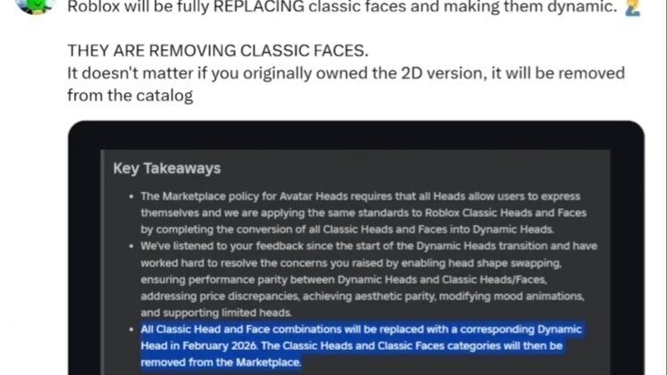 Petición · Stop roblox from removing the classic and static faces ...
