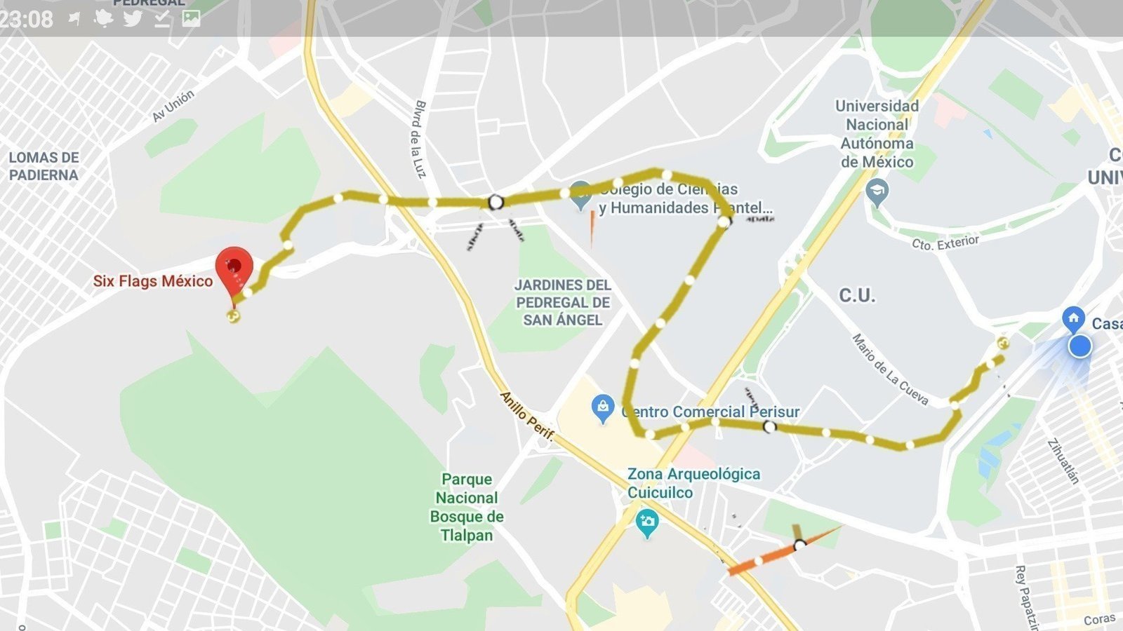 Petición · Línea del metro "C . U-PERISUR-CCH SUR- SIX FLAGS MÉXICO ...
