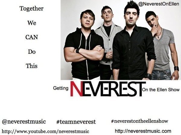Petition · Help get the band NEVEREST to perform on The Ellen Show ...