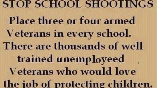Petition · Implement Trained Veterans as School Protectors to Enhance ...
