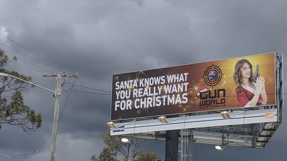 Petition · Keep the Gun-World billboard up - Australia · Change.org
