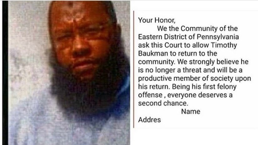 Petition · Early release for Timothy Baukman - United States · Change.org