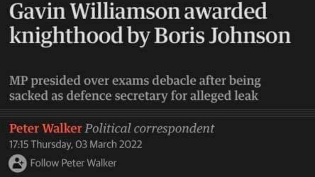 Petition · Do not give Gavin Williamson a knighthood - United Kingdom ... Petition · Do not give Gavin Williamson a knighthood - United Kingdom ...