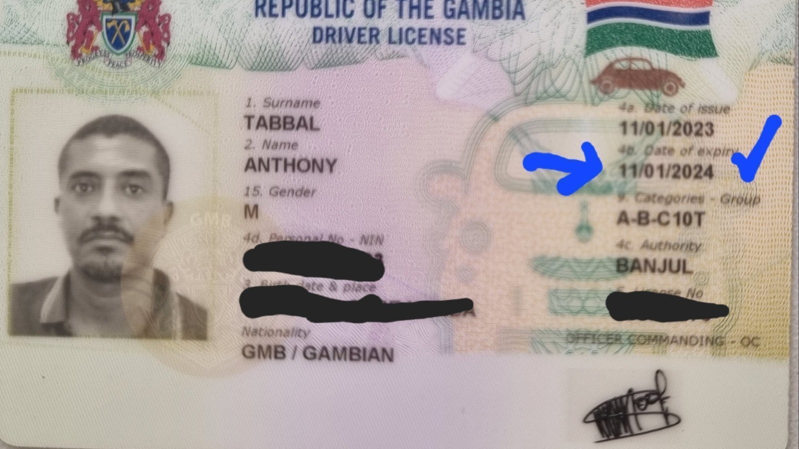 Petition · Change the validity of Gambian Drivers License from 1 year ...