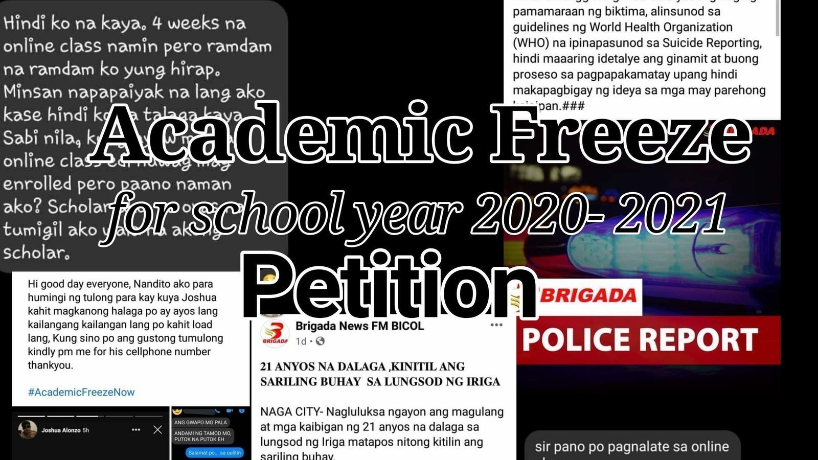 Petition · Academic Freeze for School year 2020-2021 - Philippines ...