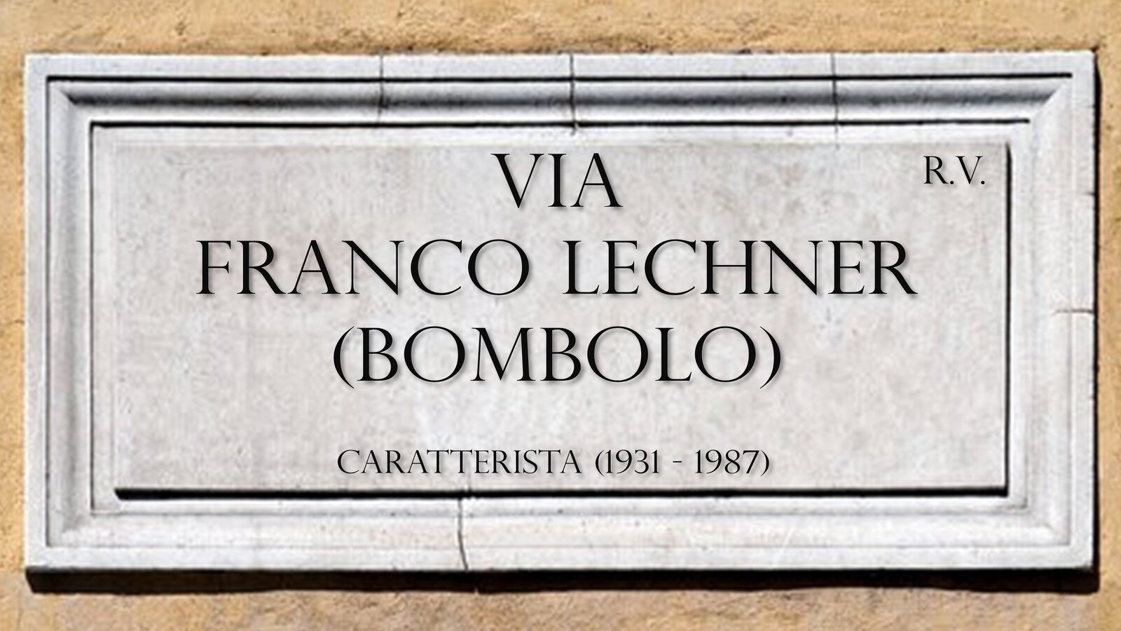 Petizione · Intitoliamo un strada di Roma a Franco Lechner ...