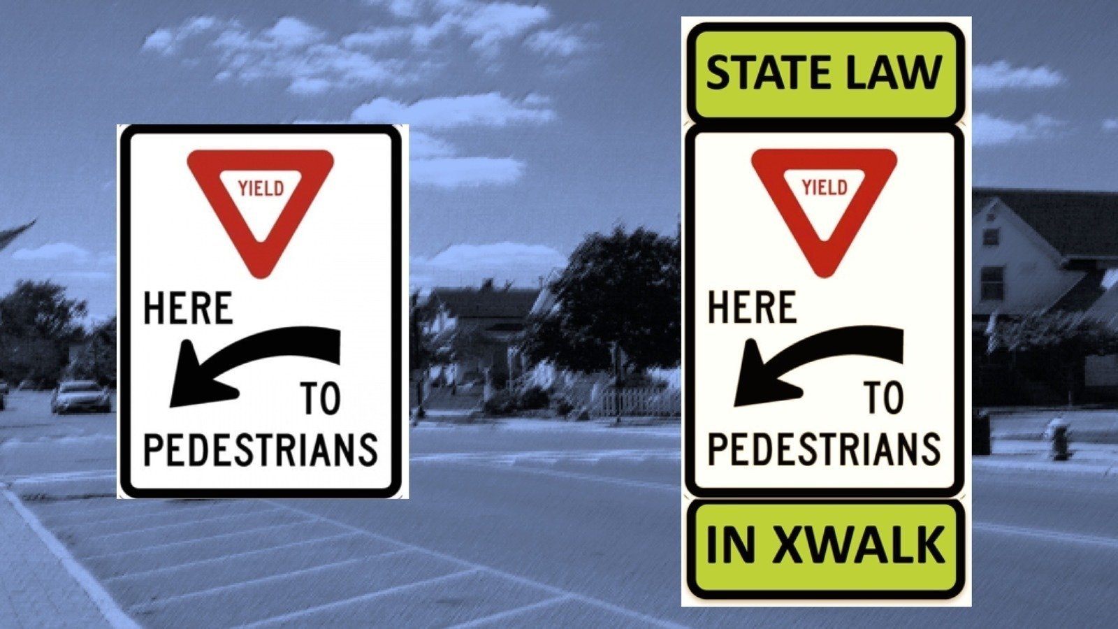 Petition · Show drivers STATE LAW Yield to pedestrians IN XWALK with ...