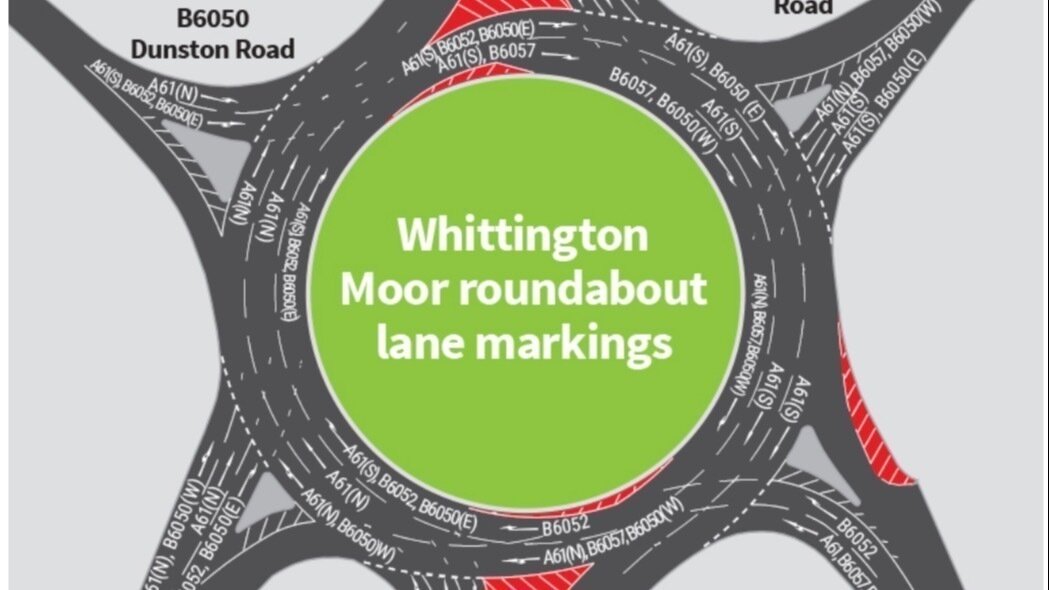 Petition · Replace the new markings on The Whittington Moor roundabout ...
