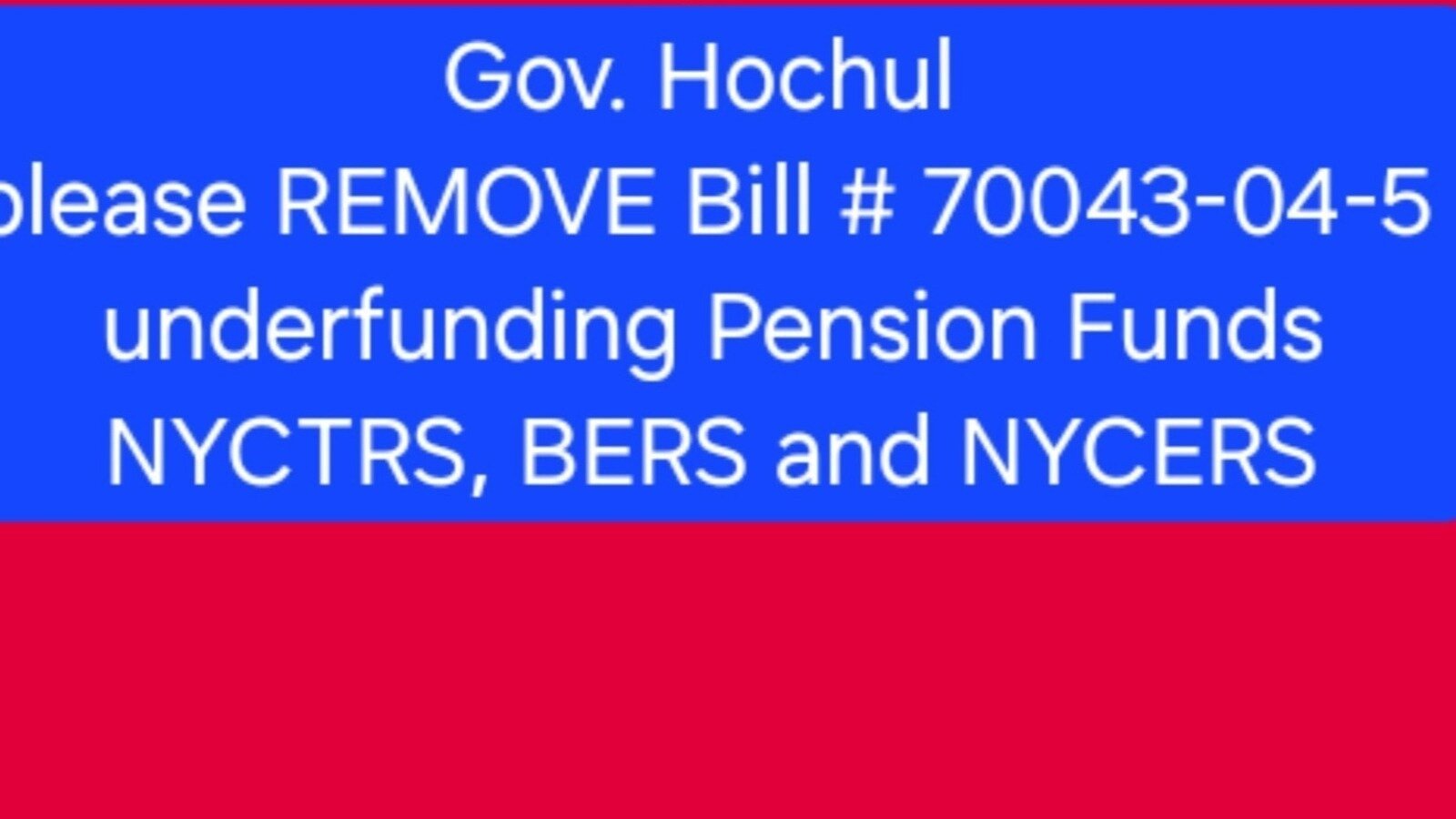Petition · New York Governor Hochul, REMOVE AMENDMENT # 70043-04-5 from ...