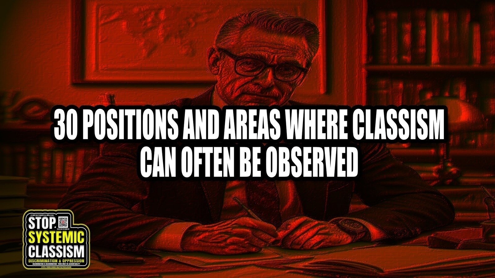 Petition update · 30 POSITIONS AND AREAS WHERE CLASSISM CAN OFTEN BE ...