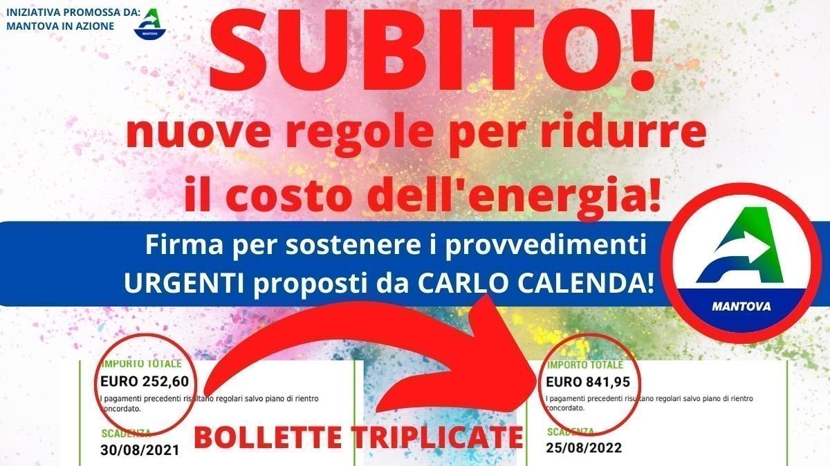 Petizione · SUBITO! Nuove regole per ridurre il costo dell'energia ...