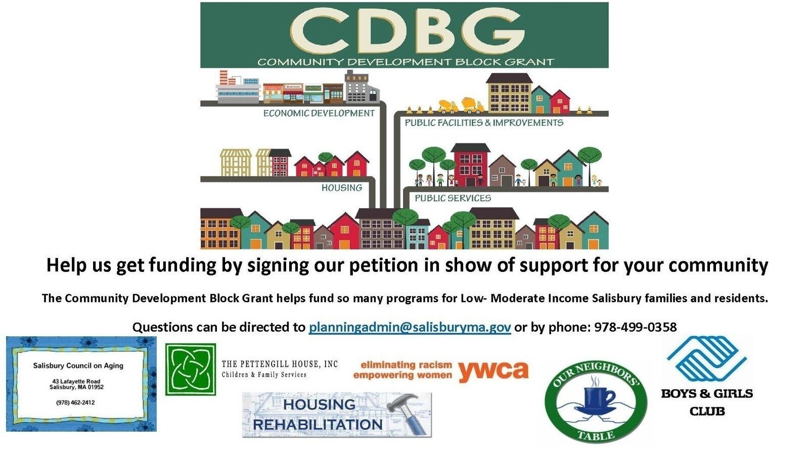 Petition · A show of support for the Community Development Block Grant ...