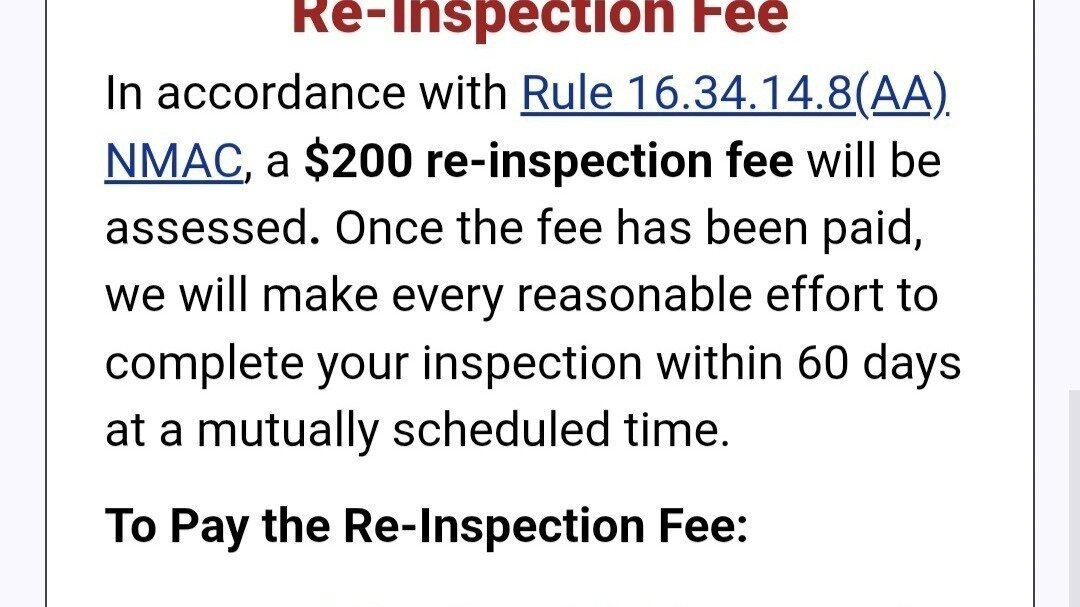 Petition · Request for Revision of the New One-Attempt Inspection ...